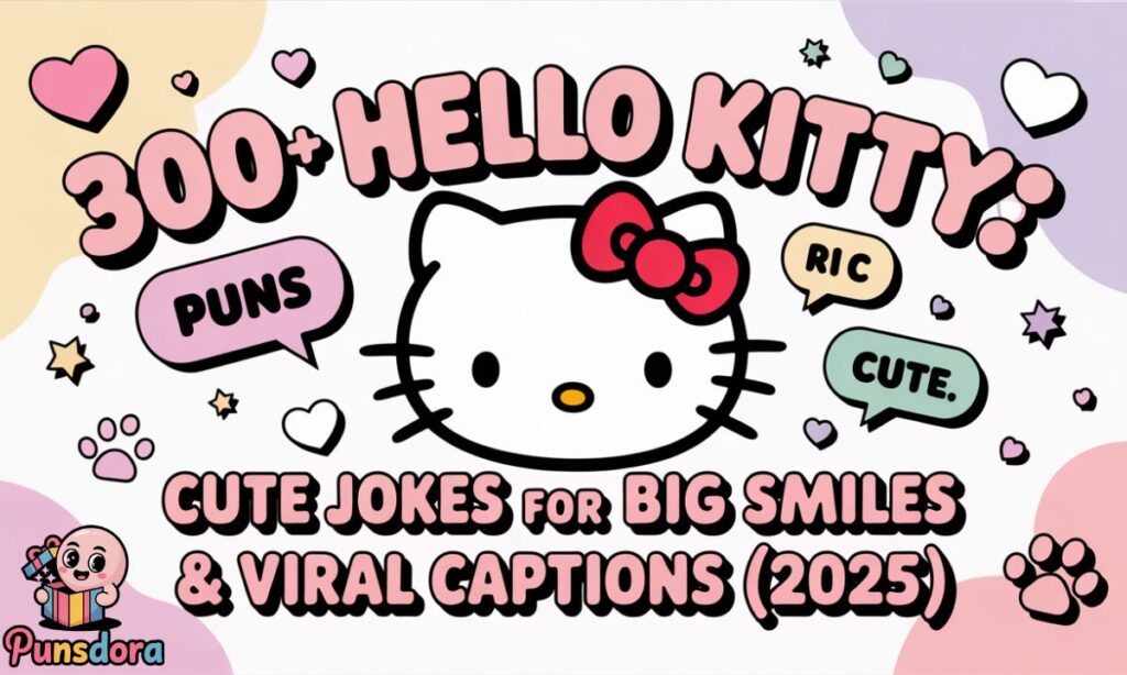 300+ Hello Kitty Puns & Cute Jokes for Big Smiles & Viral Captions ...
