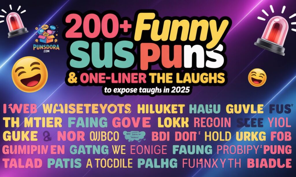 200+ Funny Sus Puns & One-Liner Jokes to Expose the Laughs in 2025 😂🚨